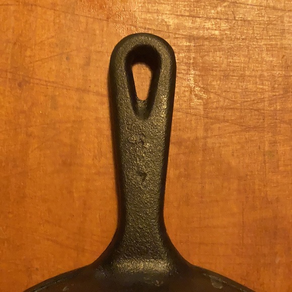 None | Kitchen | 8 Cast Iron Skillet Rare Markings On Bottom | Poshmark